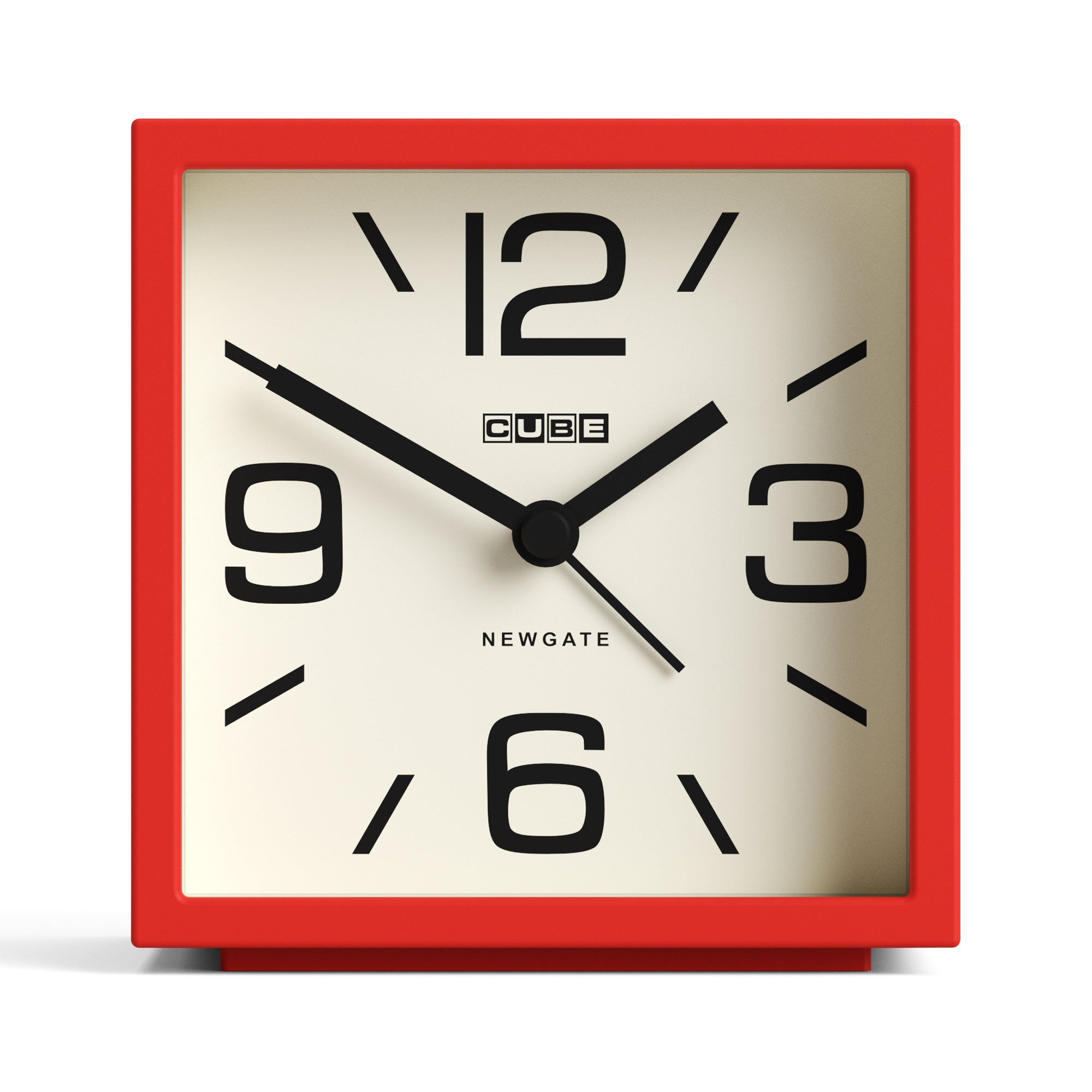 Newgate Cube alarm clock in red – newgateworld.eu