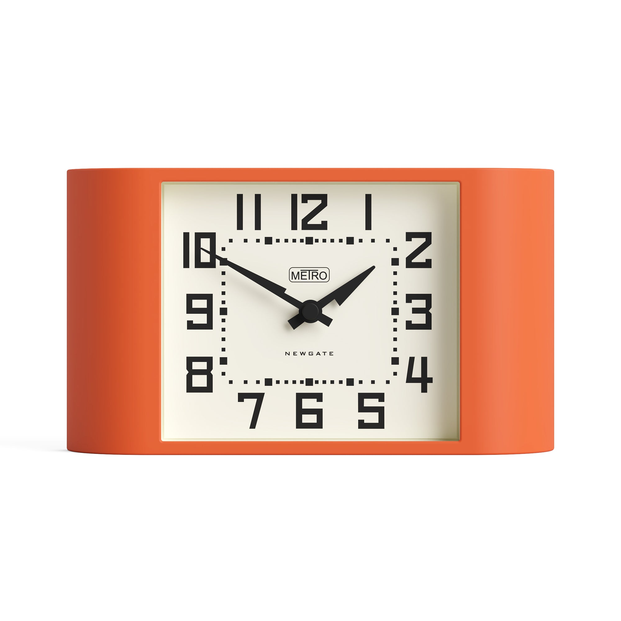 Newgate Metro wall clock in orange – newgateworld.eu