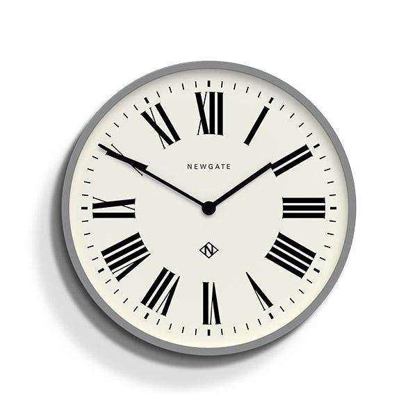 Grey Roman Numeral Wall Clock | Matt Grey – newgateworld.eu
