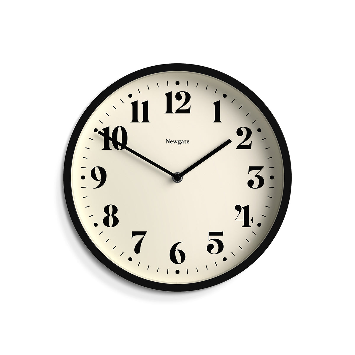 Newgate Number Four Theatre Wall Clock in Black – newgateworld.eu